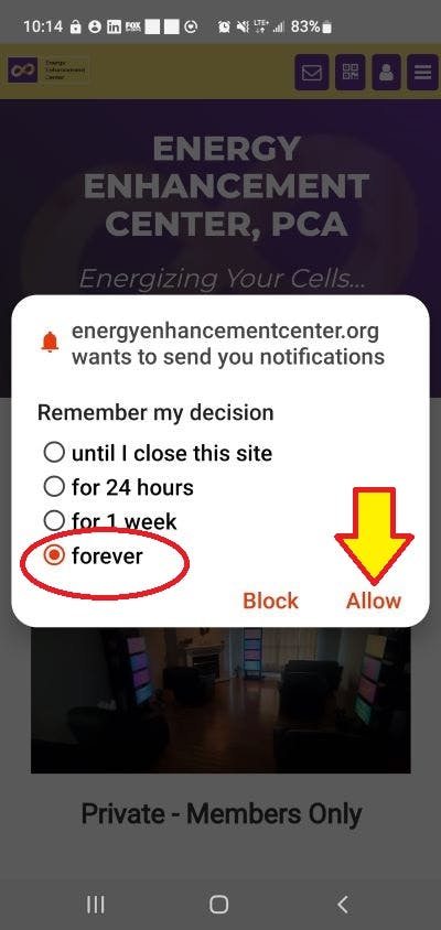 Events at the Energy Enhancement Center